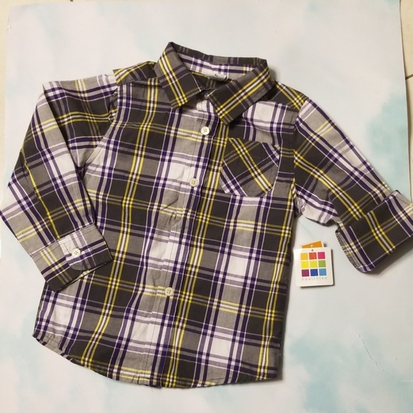 healthtex | Shirts & Tops | Healthtex Woven Plaid Button Down Shirt ...